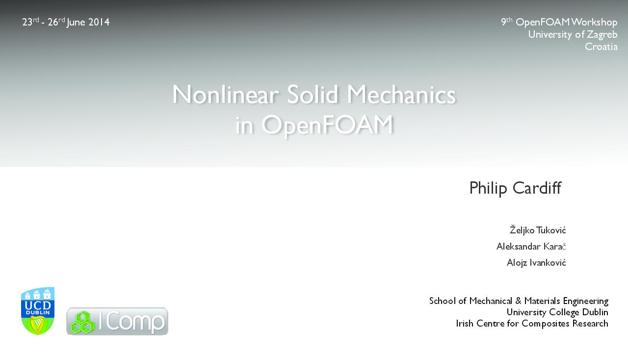 (PDF) Nonlinear solid mechanics in OpenFOAM