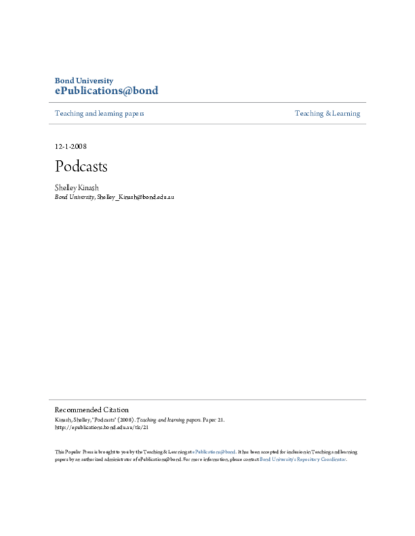 (PDF) Podcasts