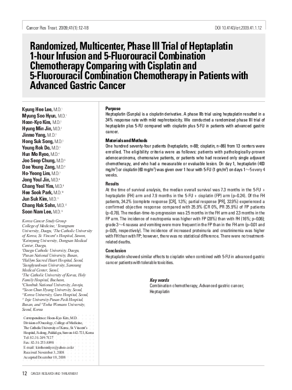 (PDF) Randomized, multicenter, phase III trial of heptaplatin 1-hour ...