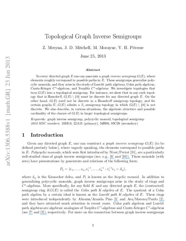 (PDF) Topological Graph Inverse Semigroups