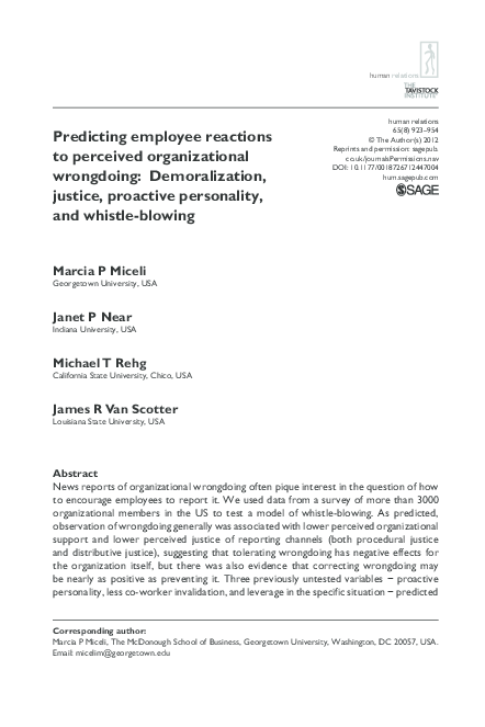 (PDF) Predicting employee reactions to perceived organizational ...