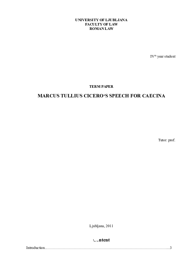 (DOC) Roman paper-writing sample