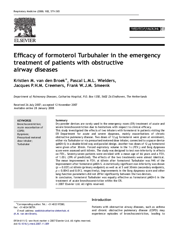 (PDF) Efficacy and safety of formoterol delivered through the Novolizer ...