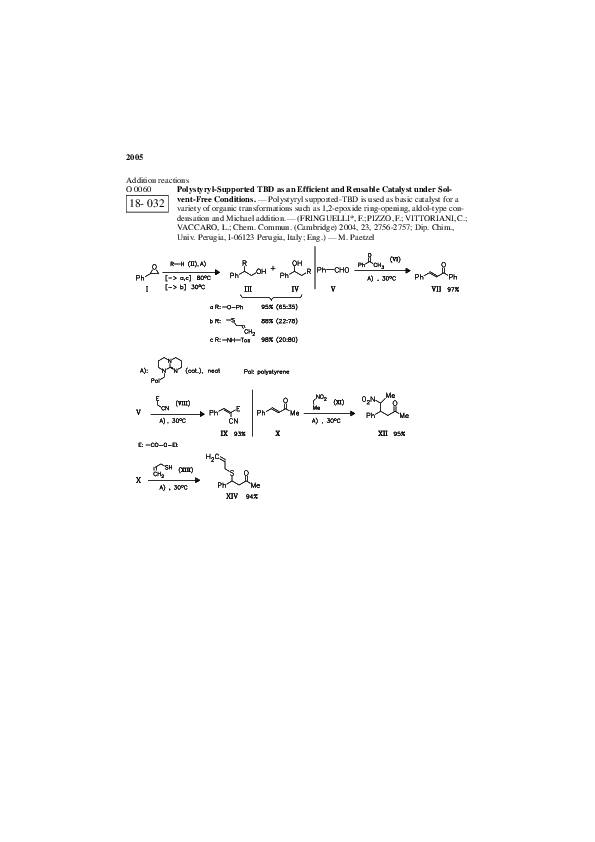 (PDF) Polystyryl-supported TBD as an efficient and reusable catalyst ...