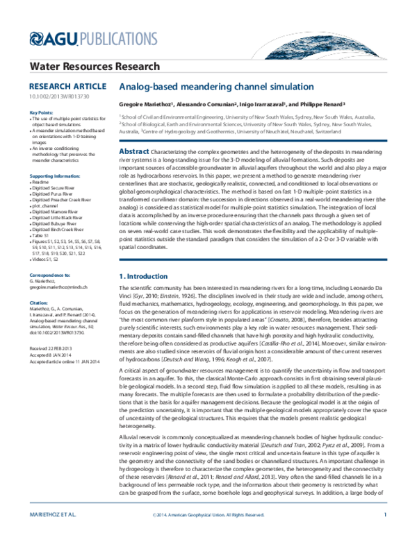 (PDF) Analog-based meandering channel simulation