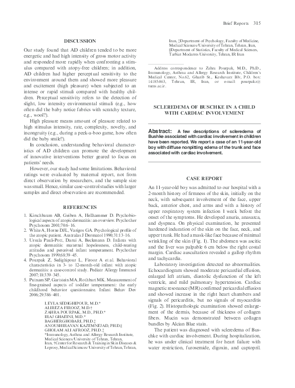 (PDF) Scleredema of Buschke in a Child with Cardiac Involvement