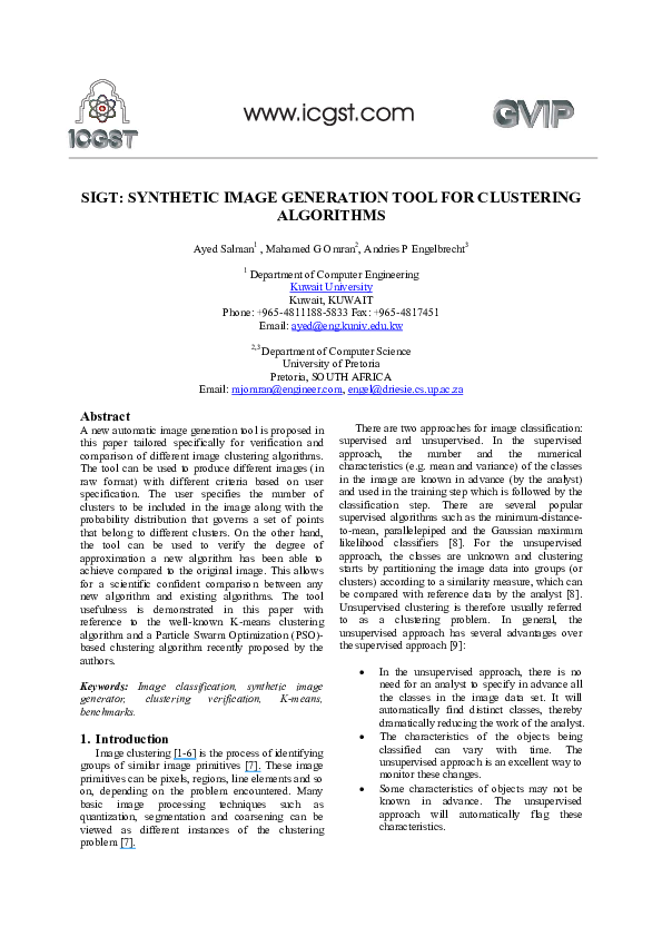 unsupervised image clustering