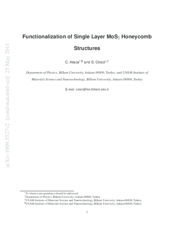 (PDF) Adatom and vacancy defects in 2D and 1D MoS$_2$ Honeycomb ...