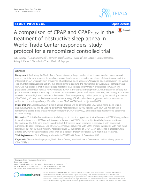 (PDF) A comparison of CPAP and CPAPFLEX in the treatment of obstructive ...