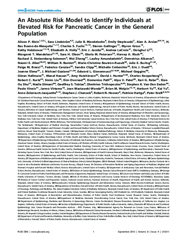 (PDF) An absolute risk model to identify individuals at elevated risk ...