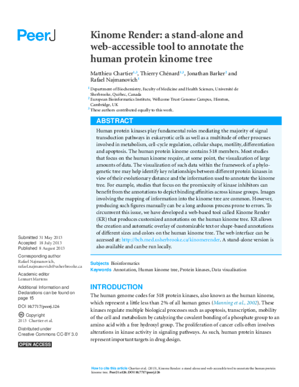(PDF) Kinome Render: a stand-alone and web-accessible tool to annotate ...
