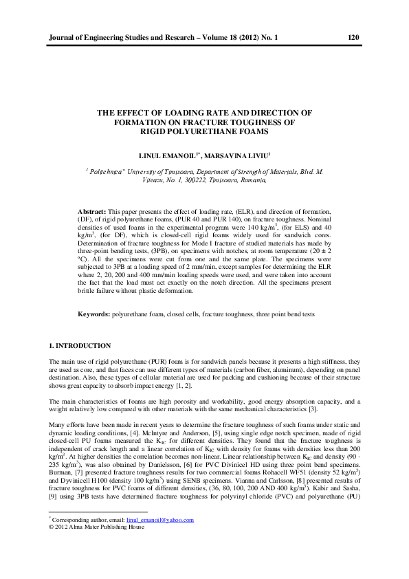 Pdf The Effect Of Loading Rate And Direction Of Formation On Fracture
