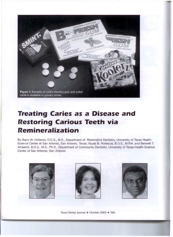 (PDF) Treating caries as a disease and restoring carious teeth via ...