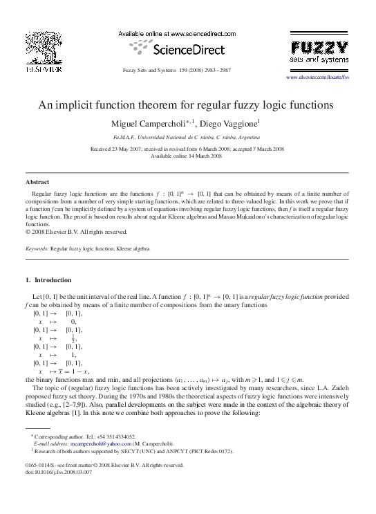 (PDF) An implicit function theorem for regular fuzzy logic functions