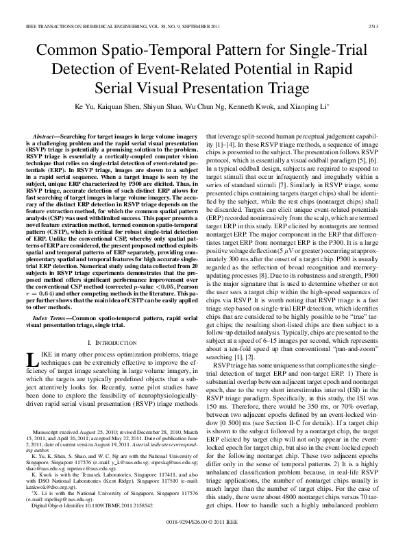 (PDF) Common Spatio-Temporal Pattern for Single-Trial Detection of Event-Related Potential in ...