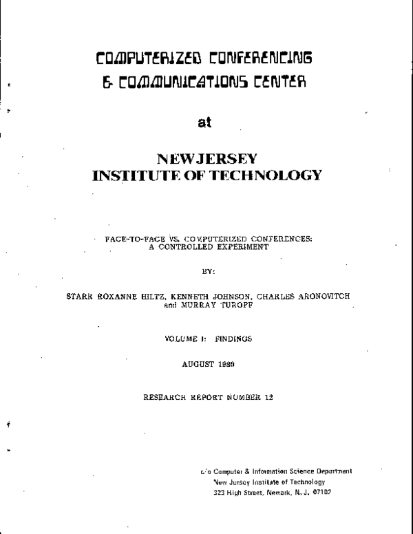 (PDF) Experiments in Group Decision Making Communication Process and ...