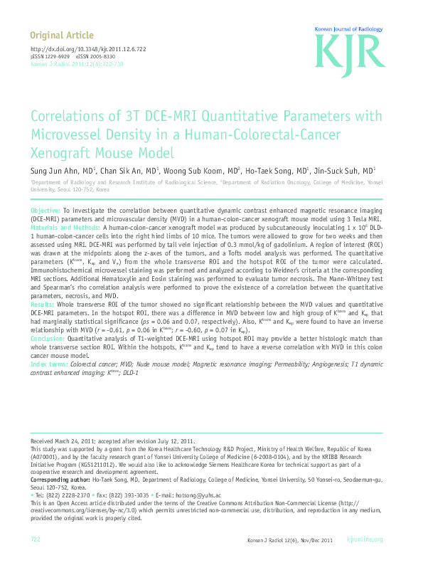 (PDF) Correlations of 3T DCE-MRI quantitative parameters with ...