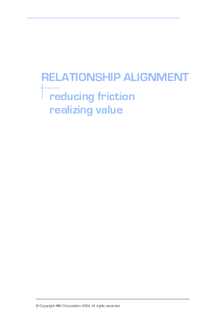 (PDF) Relationship Alignment, a Booklet for IBM
