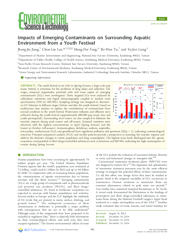 (PDF) Impacts of Emerging Contaminants on Surrounding Aquatic ...