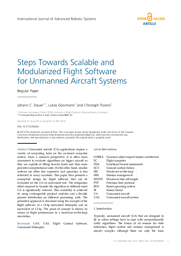 (PDF) Steps Towards Scalable and Modularized Flight Software for ...