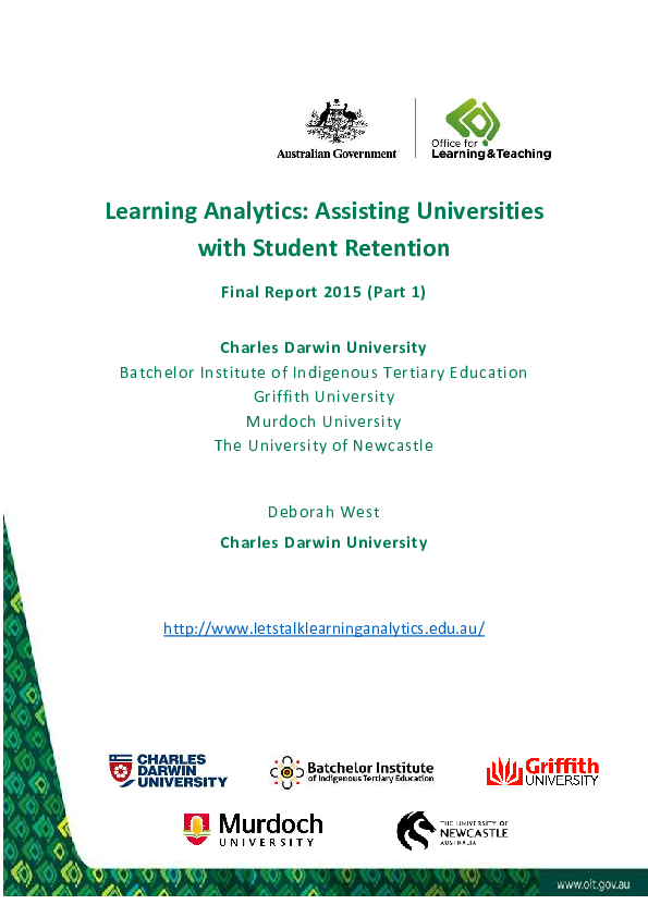 (PDF) Learning Analytics: Assisting Universities with Student Retention ...