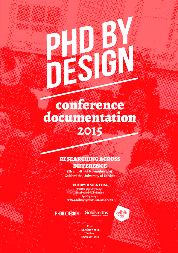(PDF) Phd by Design – researching across difference (2015)