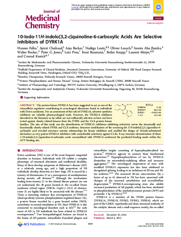 (PDF) 10-Iodo-11H-indolo[3,2-c]quinoline-6-carboxylic Acids Are ...