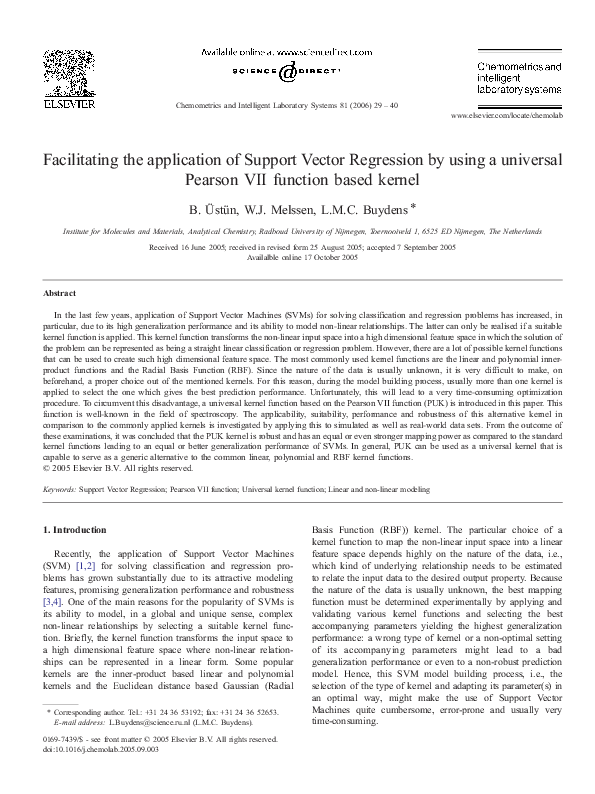 (PDF) Facilitating the application of Support Vector Regression by ...