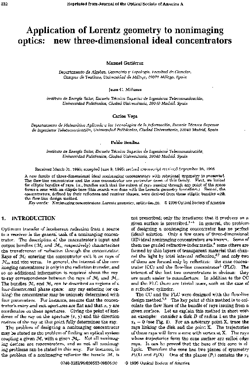 (PDF) Application of Lorentz geometry to nonimaging optics: new three ...