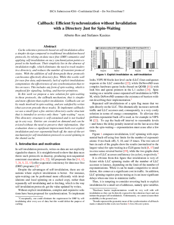 (PDF) Callback: Efficient Synchronization without Invalidation with a ...