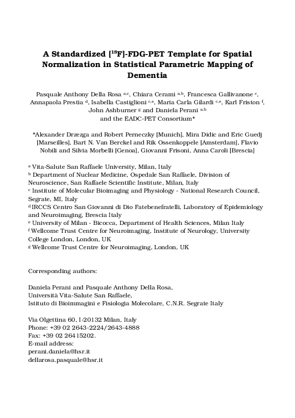 (PDF) A standardized [18F]-FDG-PET template for spatial normalization in statistical parametric ...