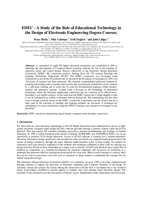 (PDF) EOEC–A Study of the Role of Educational Technology in the Design ...