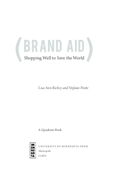(PDF) Brand Aid: shopping well to save the world