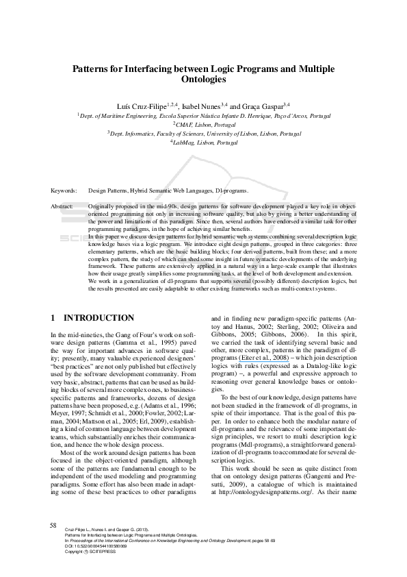 (PDF) Patterns for Interfacing between Logic Programs and Multiple ...