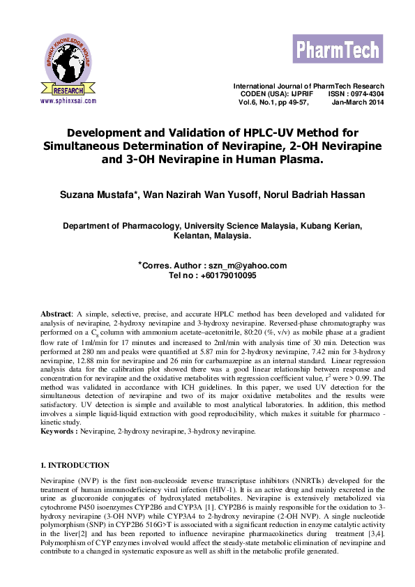 (PDF) Development and Validation of HPLC-UV Method for Determination of Bovine Serum Albumin and ...