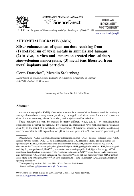 (PDF) In vitro liberation of charged gold atoms: autometallographic tracing of gold ions ...