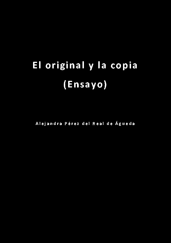 El original y la copia