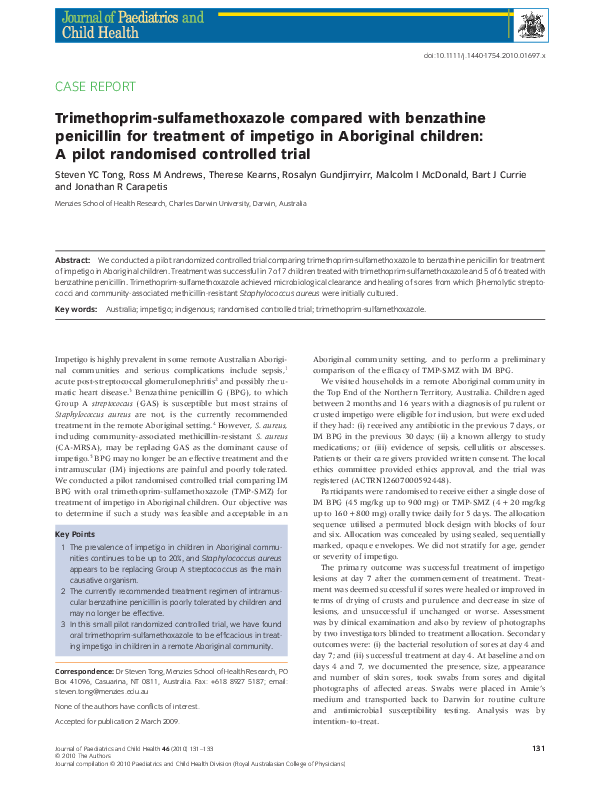 (PDF) Trimethoprim sulphamoxole in the treatment of chancroid ...