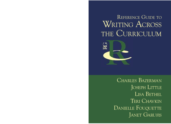 (PDF) Writing Across the Curriculum