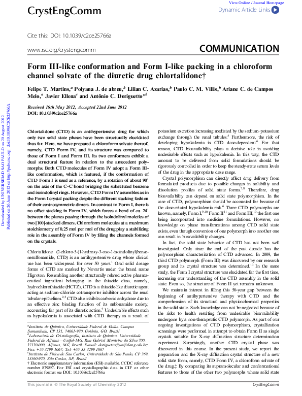 (PDF) Form III-like conformation and Form I-like packing in a ...