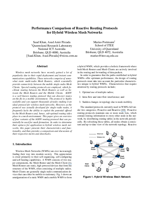 Pdf Performance Comparison Of Reactive Routing Protocols Under Attack Conditions