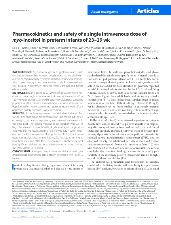 (PDF) PHARMACOKINETICS AND SAFETY OF SINGLE INTRAVENOUS AND ORAL DOSES ...