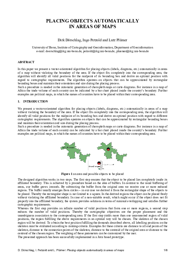 (PDF) PLACING OBJECTS AUTOMATICALLY IN AREAS OF MAPS