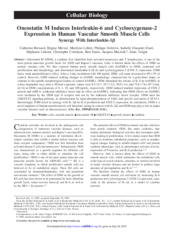 Pdf Signaling Network Of Oncostatin M Pathway Kotteazeth Srikumar