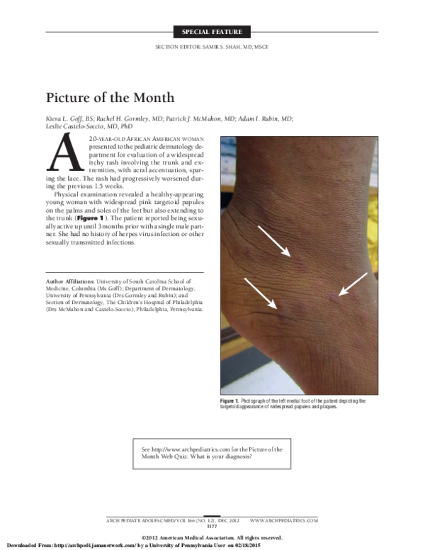 (PDF) Picture of the month--quiz case. Scrofuloderma with lupus ...