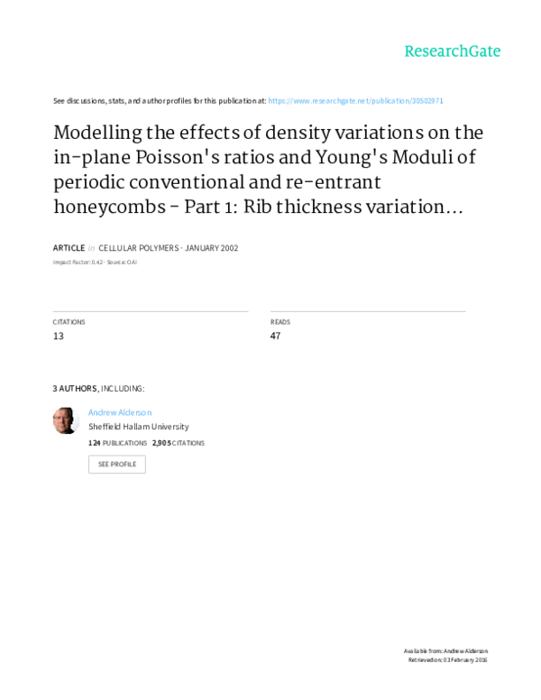 (PDF) Modelling the Effects of Density Variations on the In-Plane ...
