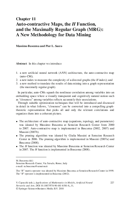 (PDF) Auto-Contractive Maps, H Function, and the Maximally Regular Graph: A New Methodology for ...
