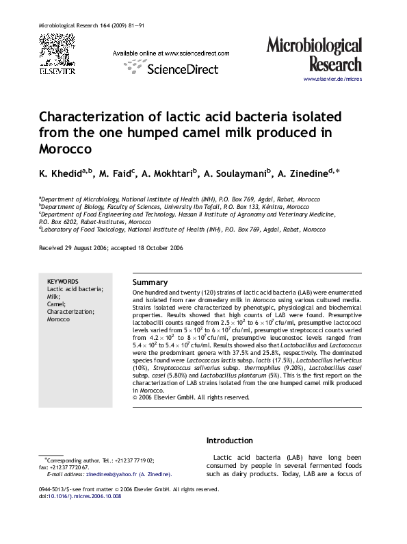 (PDF) Characterization of lactic acid bacteria isolated from an Indonesian fermented fish ...