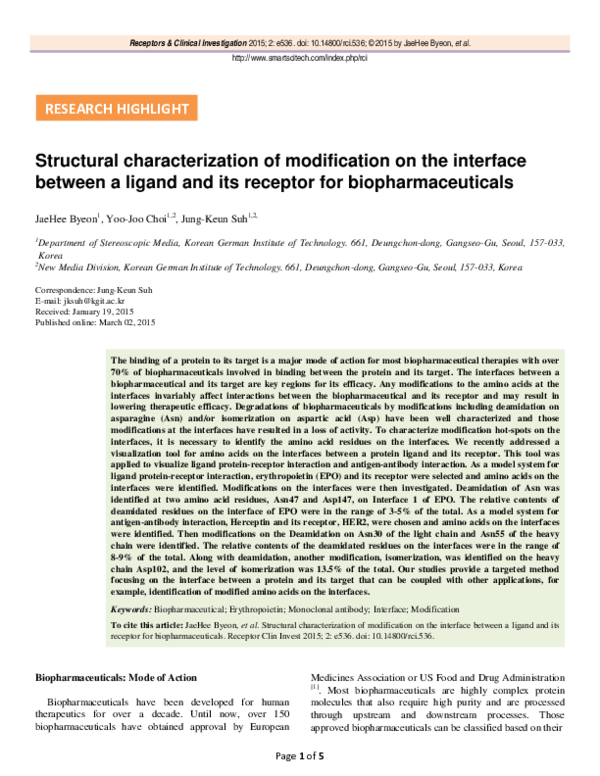(PDF) Structural characterization of a modification subunit of a putative type I restriction ...