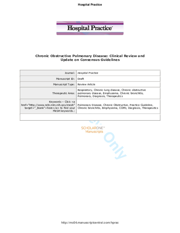 (PDF) The COPDX Plan: Australian and New Zealand Guidelines for the ...